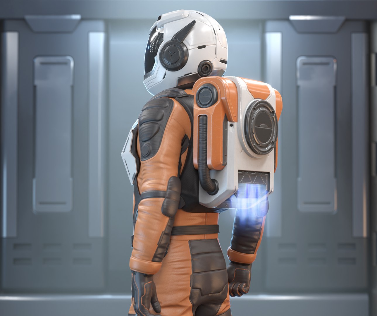 3D Sci-Fi Astronaut Game Ready Character - TurboSquid 2124965