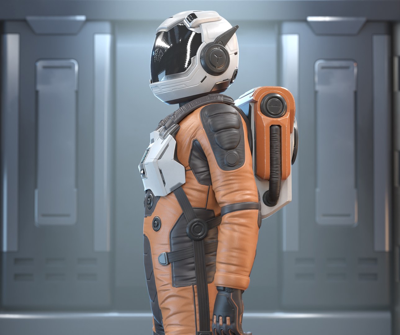 3D Sci-Fi Astronaut Game Ready Character - TurboSquid 2124965