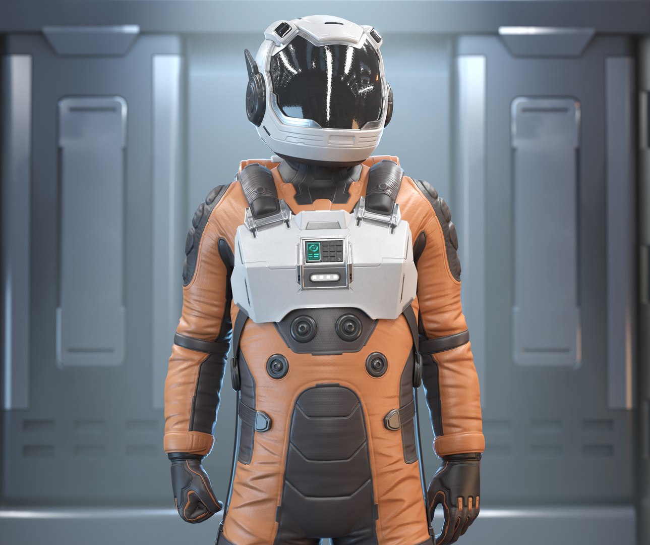 3D Sci-Fi Astronaut Game Ready Character - TurboSquid 2124965