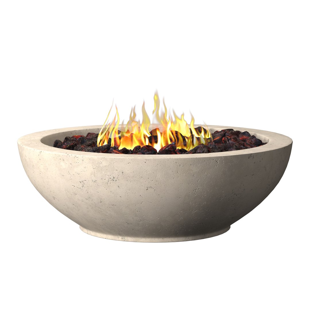 3D IXTAPA ROUND FIRE TABLE Model - TurboSquid 1898126