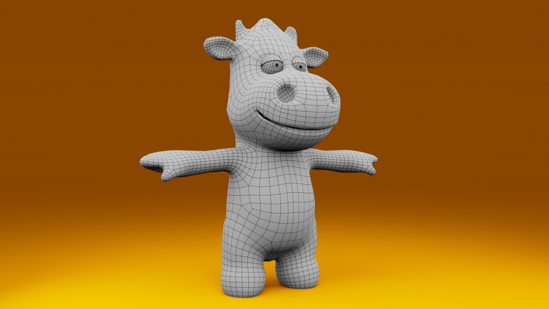 3D Model Stylized Cartoon Cow Add Farm Yard Touch To Your Projects 3D ...