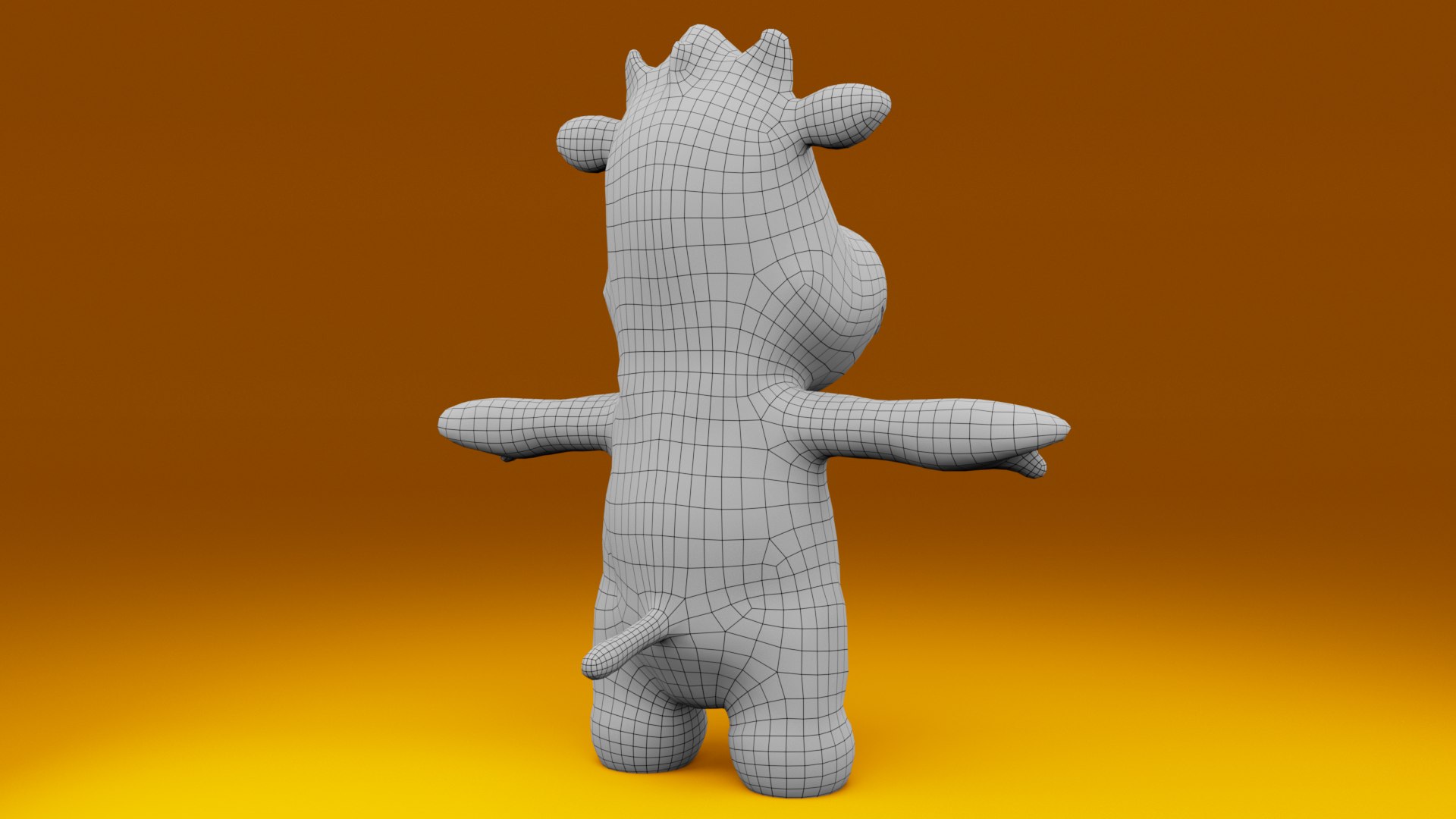 3D Model Stylized Cartoon Cow Add Farm Yard Touch To Your Projects 3D ...