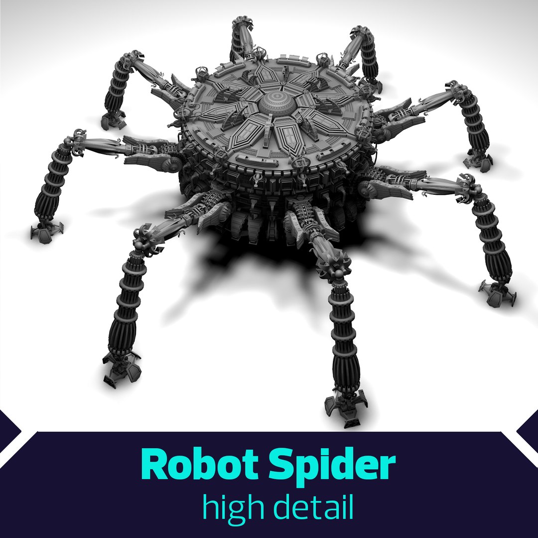 3D Spider Robot Scifi - TurboSquid 1212982