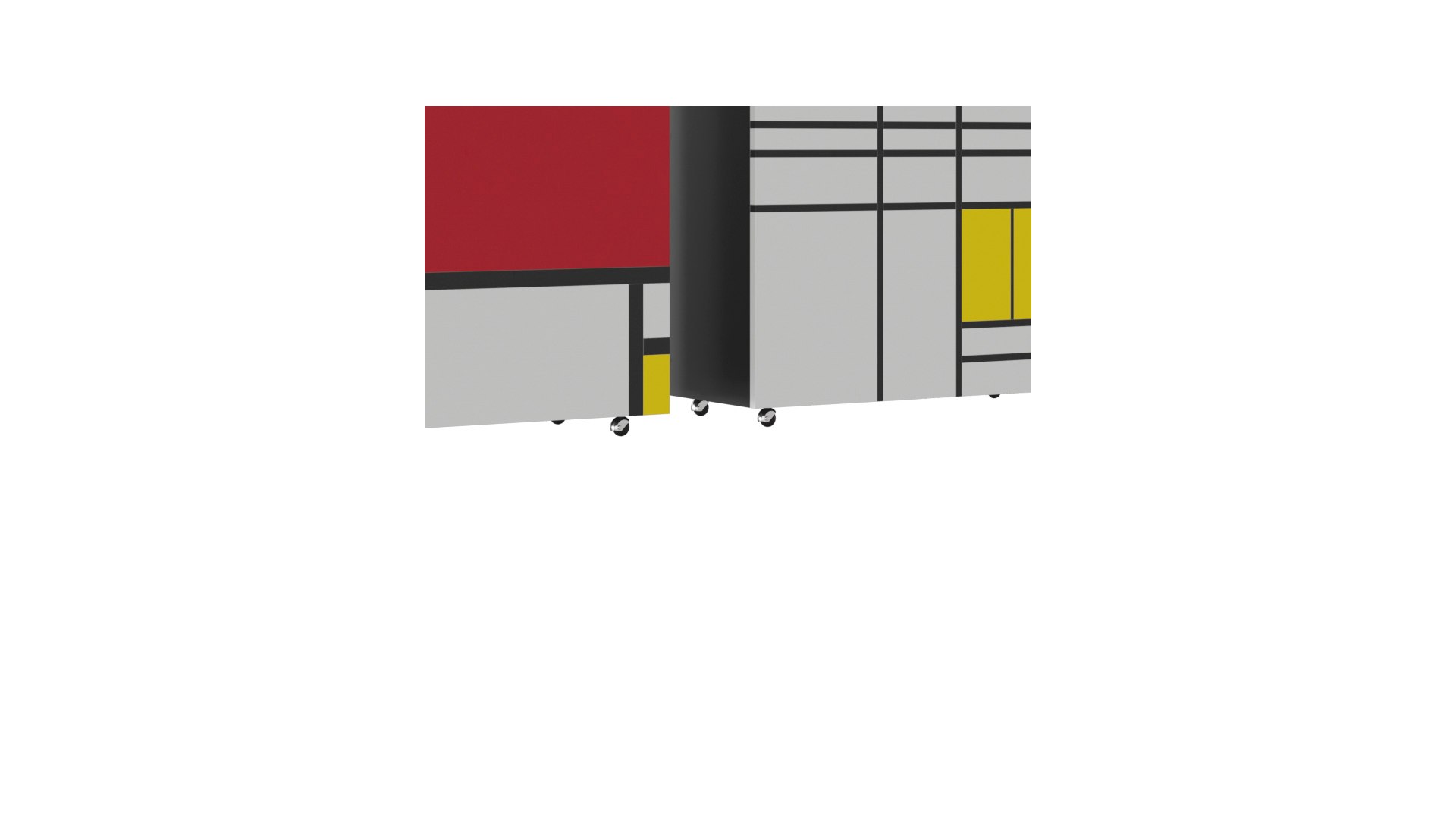 Homage To Mondrian 3D Model - TurboSquid 1944082