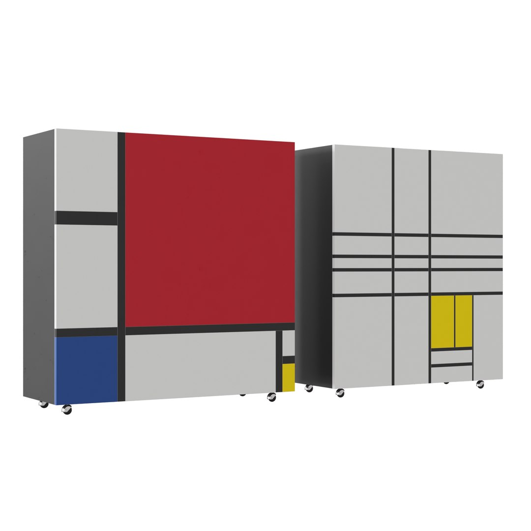 Homage To Mondrian 3D Model - TurboSquid 1944082