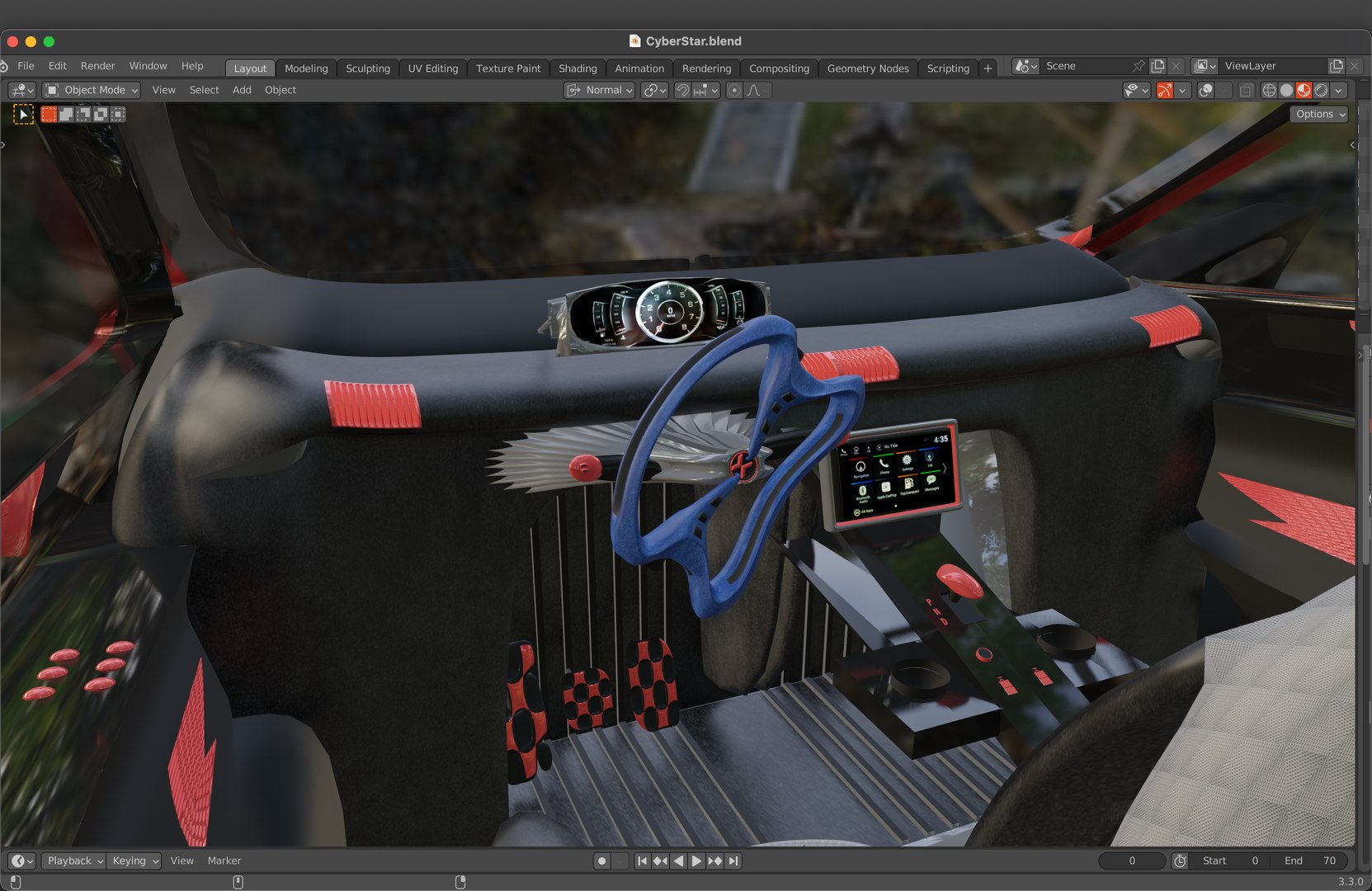 Cyber Coupe Concept 3D Model - TurboSquid 2329653