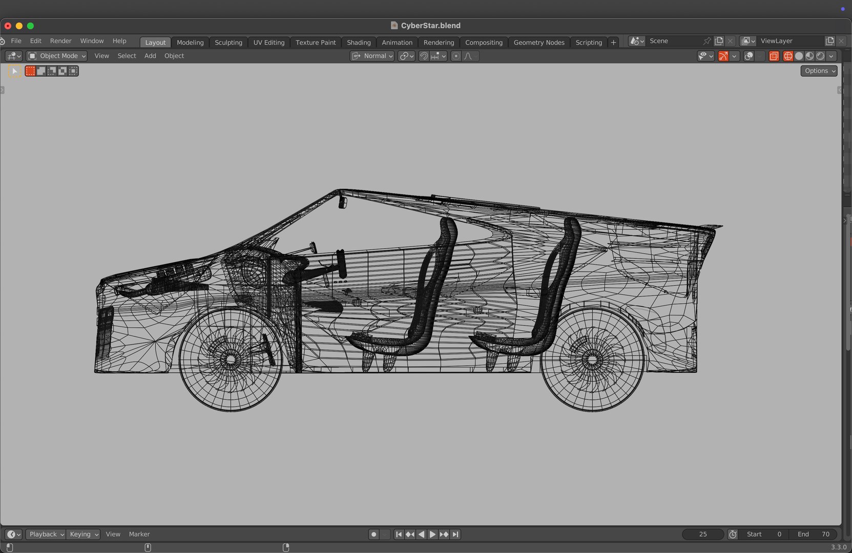 Cyber Coupe Concept 3D Model - TurboSquid 2329653