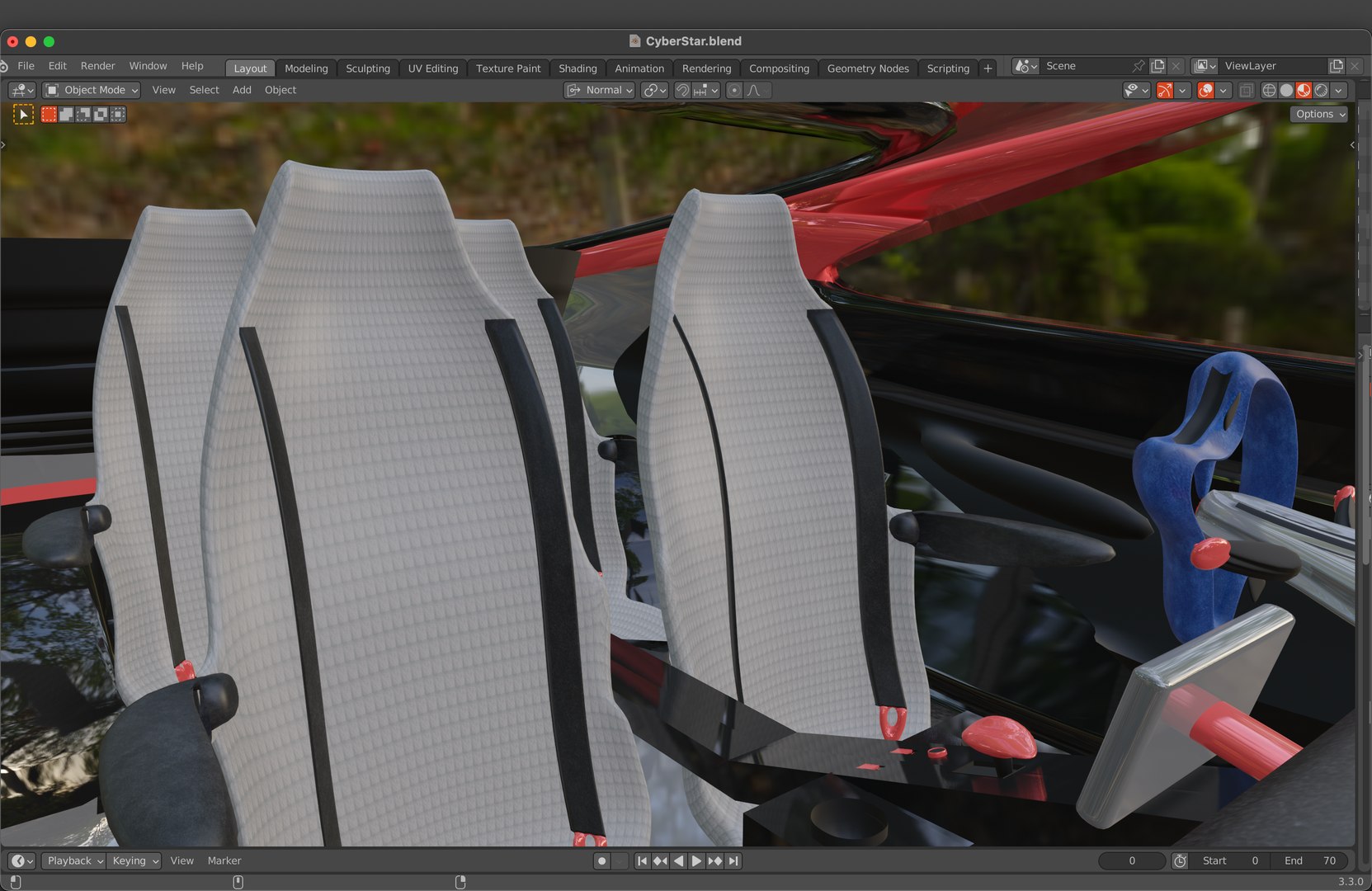 CyberStar Coupe Concept 3D Model - TurboSquid 2329653