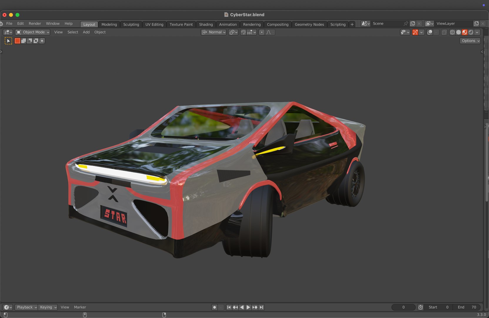 Cyber Coupe Concept 3D Model - TurboSquid 2329653