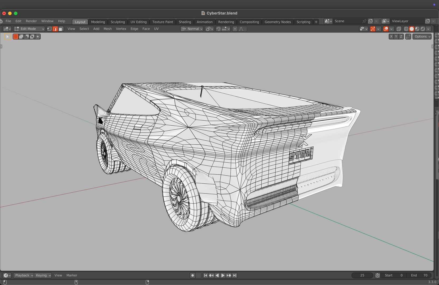 Cyber Coupe Concept 3D Model - TurboSquid 2329653