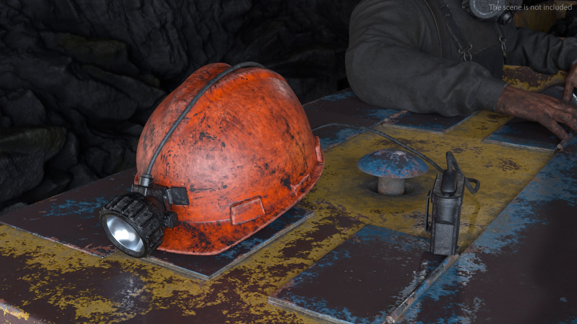 Miner Helmet With Lamp Dirty For 3D Print 3D Model - TurboSquid 2346184