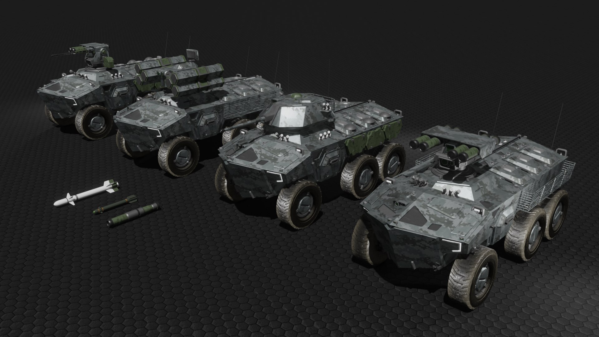 Sci-fi APC Collection 3D Model - TurboSquid 2125843