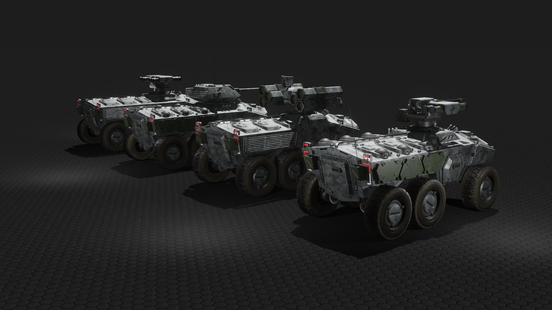 Sci-fi APC Collection 3D Model - TurboSquid 2125843