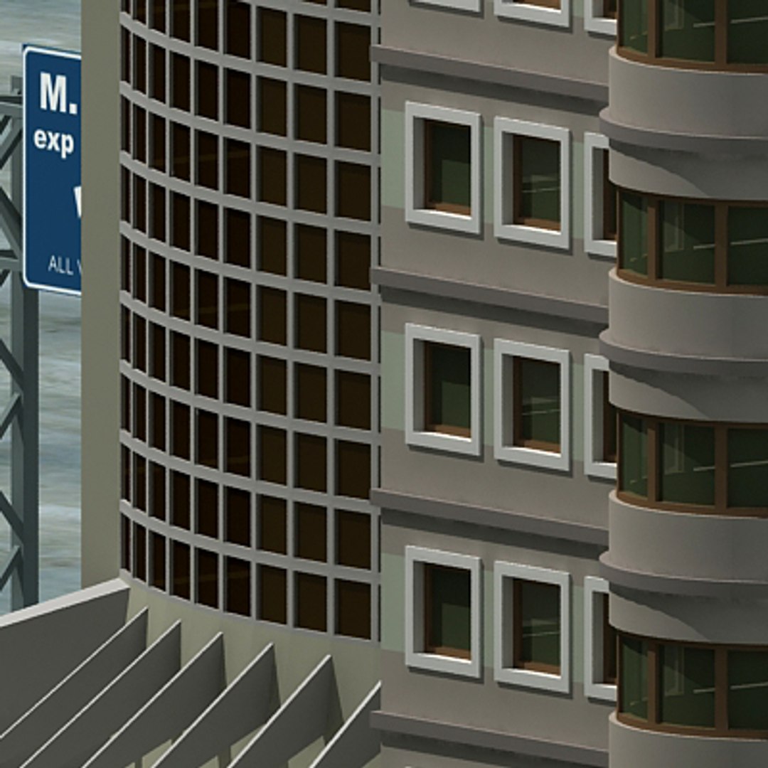 3d model definition city block