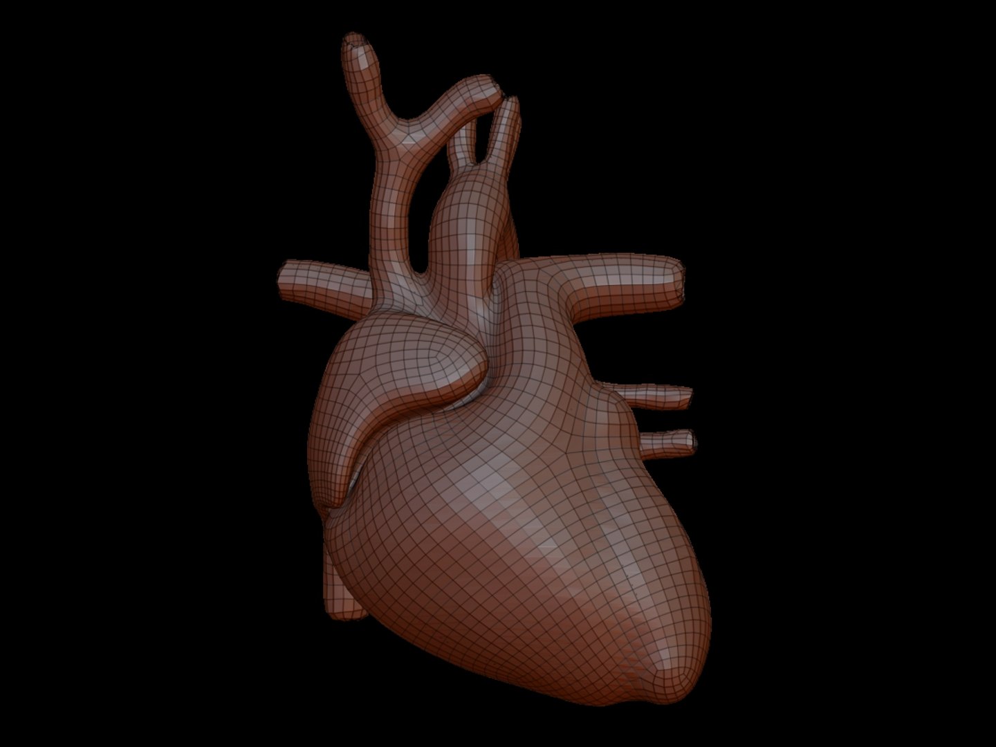 Human Heart Low Poly 3D Model - TurboSquid 2051383