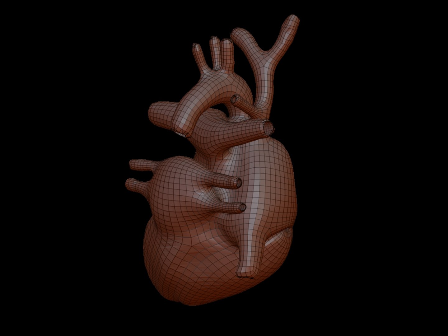 Human Heart Low Poly 3D Model - TurboSquid 2051383
