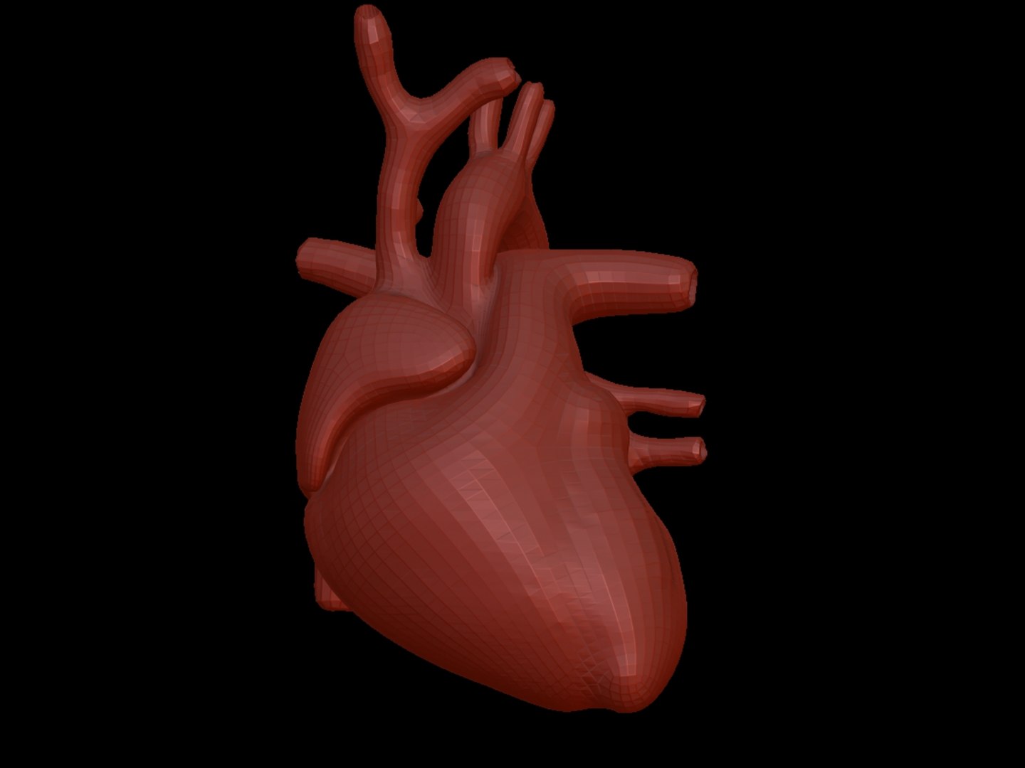 Human Heart Low Poly 3D Model - TurboSquid 2051383