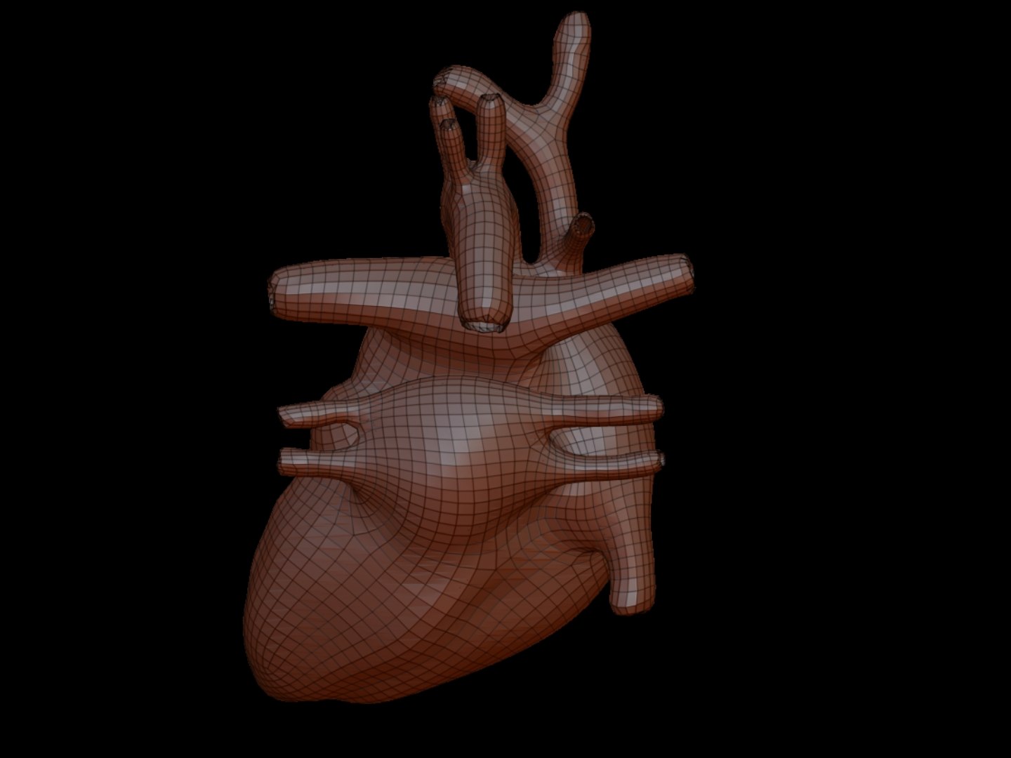 Human Heart Low Poly 3D Model - TurboSquid 2051383