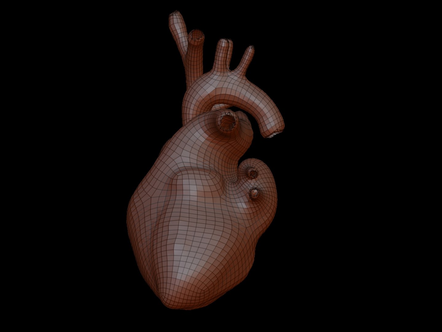 Human Heart Low Poly 3D Model - TurboSquid 2051383
