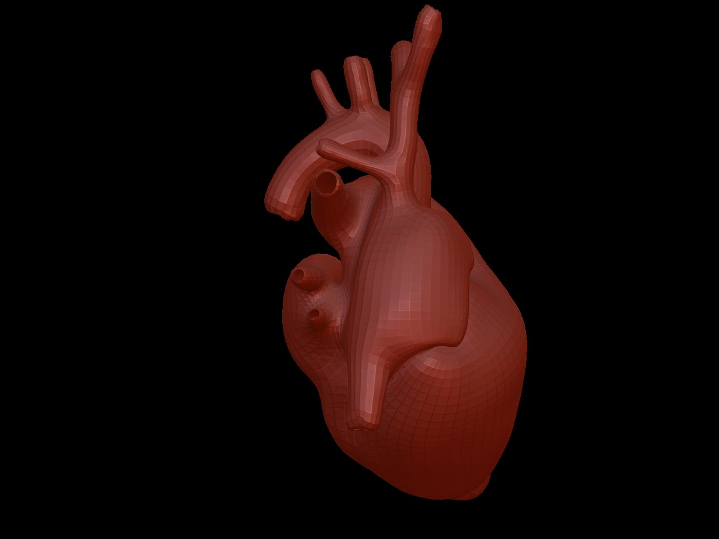 Human Heart Low Poly 3D Model - TurboSquid 2051383