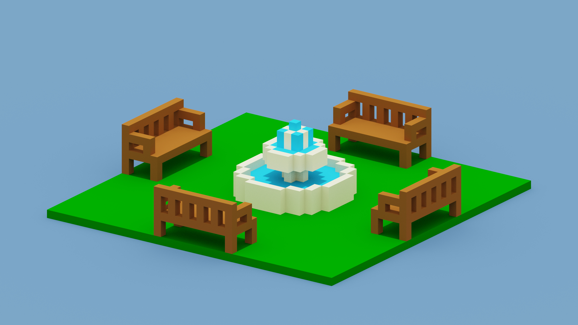 Voxel Park 3D - TurboSquid 1950689