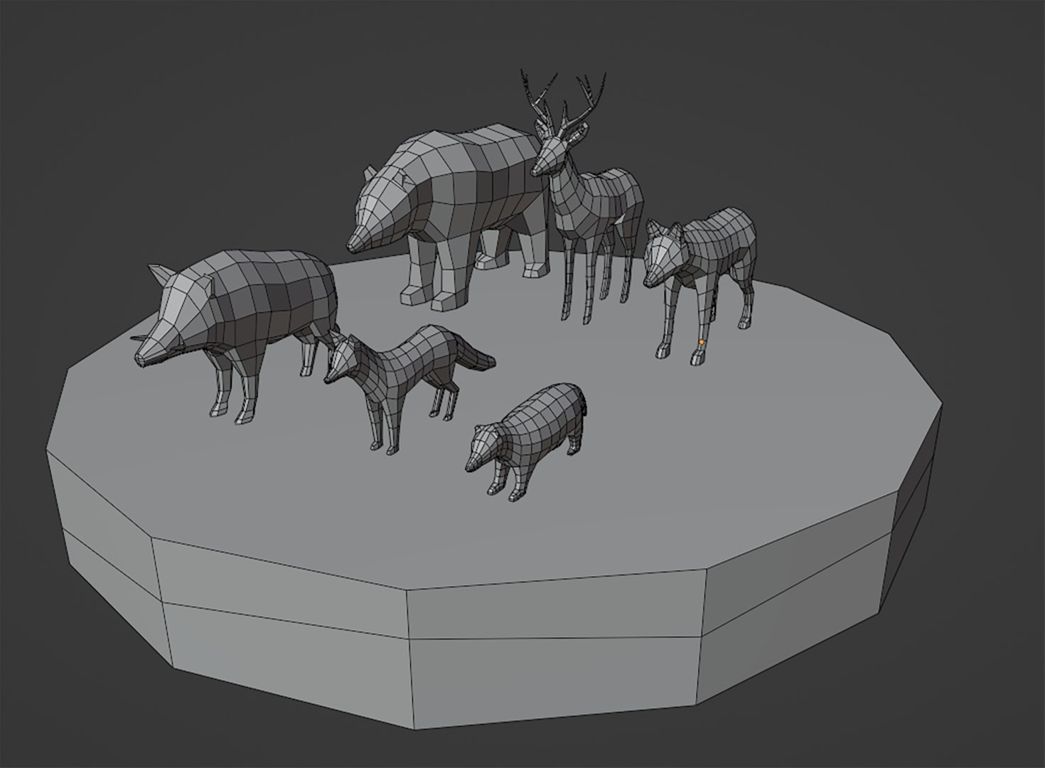 Lowpoly Stylized Forest Animals Pack Model - TurboSquid 2070840