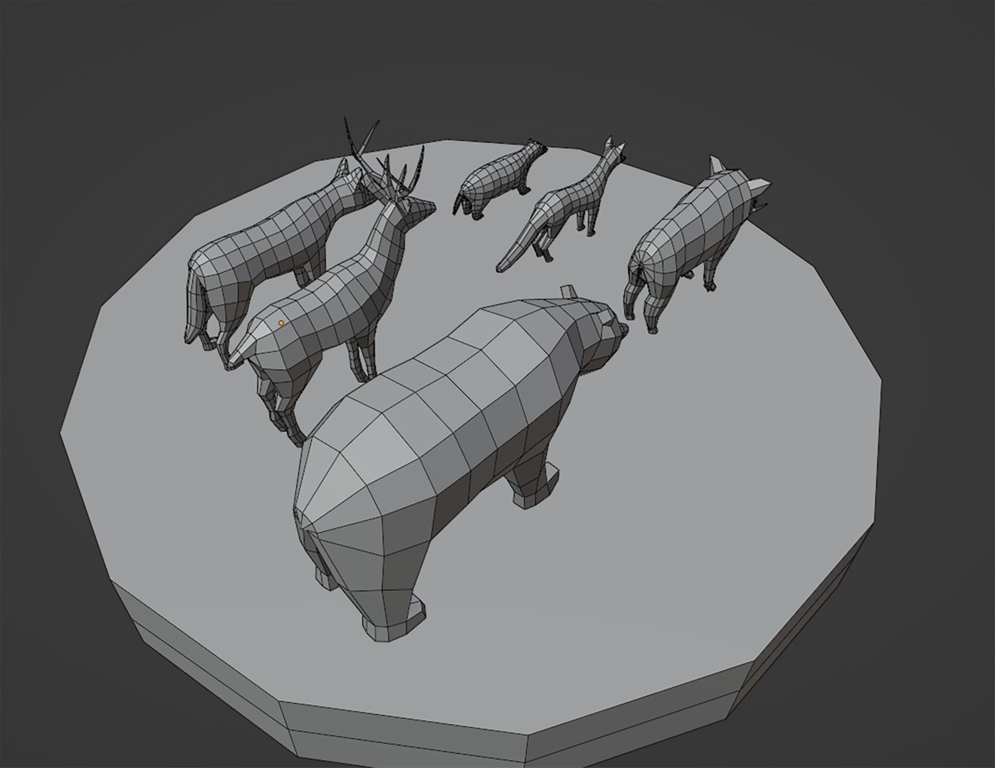 Lowpoly Stylized Forest Animals Pack Model - TurboSquid 2070840