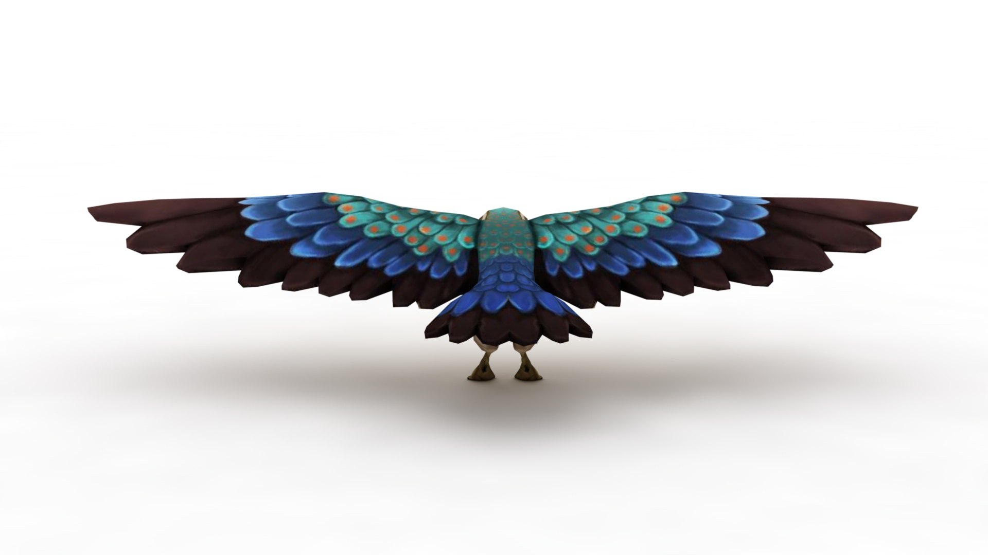 3D Blue Bird - TurboSquid 2246363