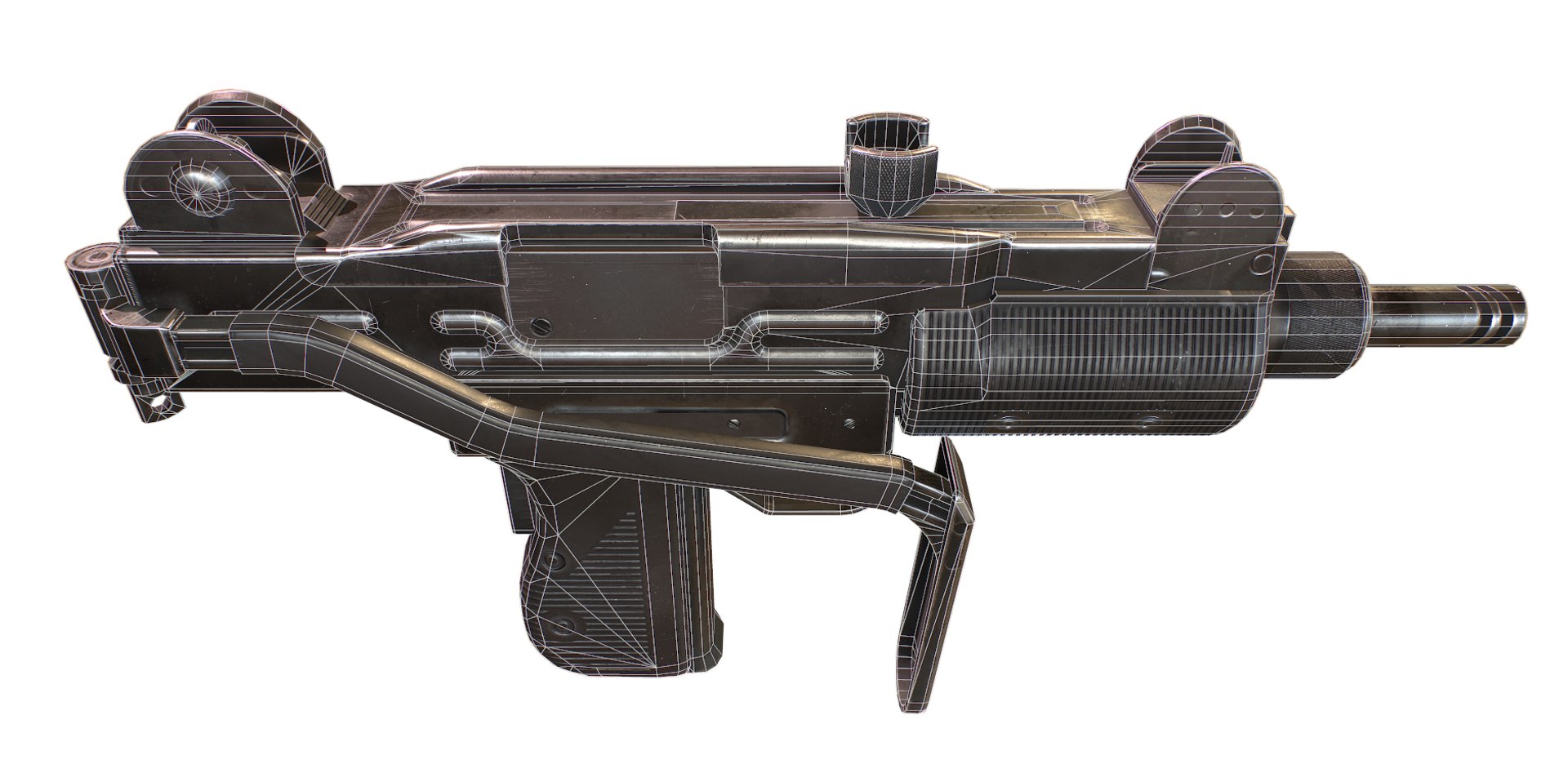 3D Mini Uzi Model - TurboSquid 1362607