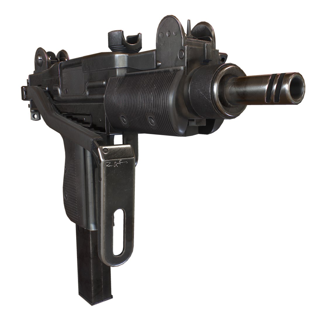 3D Mini Uzi Model - TurboSquid 1362607