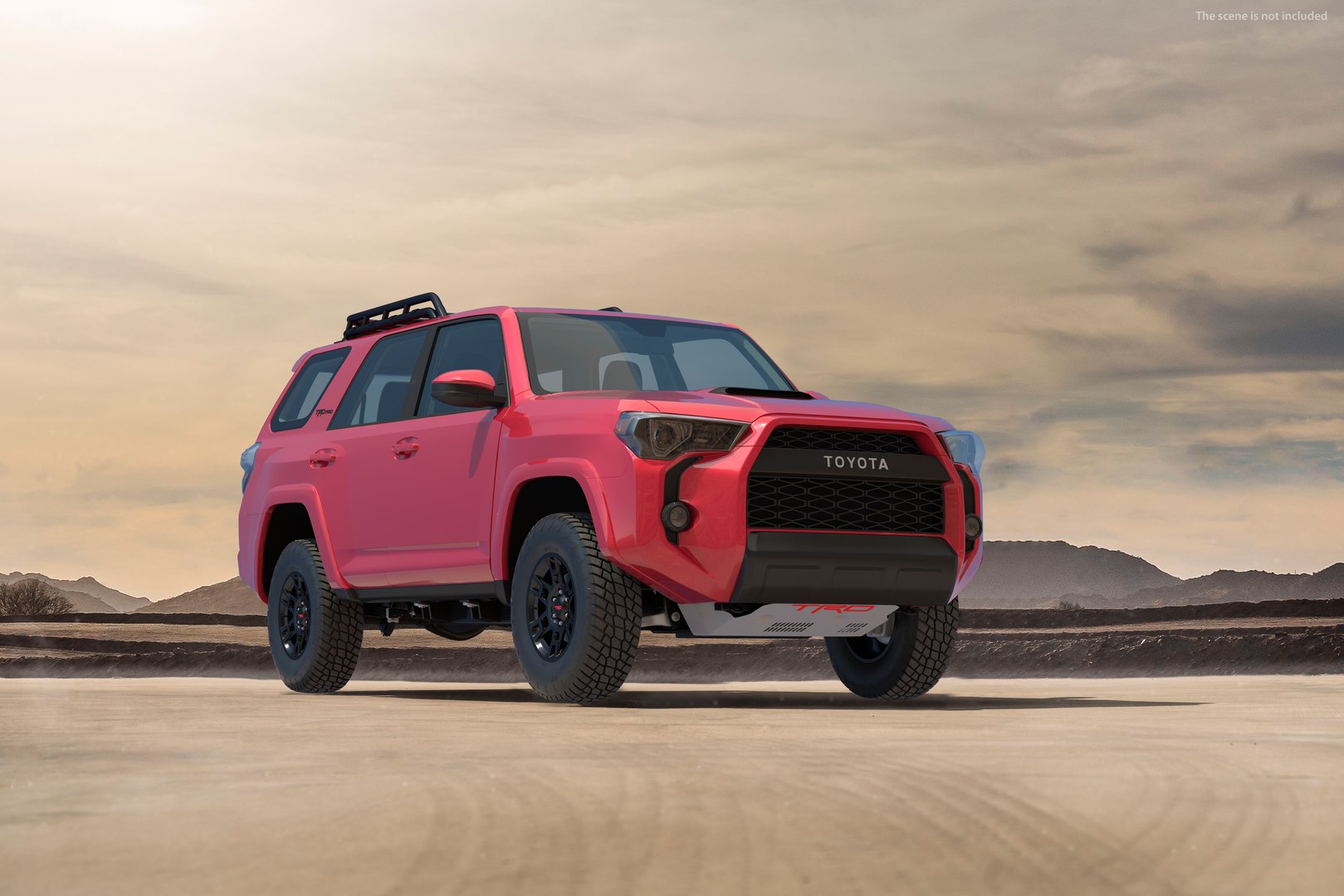3D Toyota 4Runner TRD Pro Red Metallic 2021 Rigged - TurboSquid 1714190