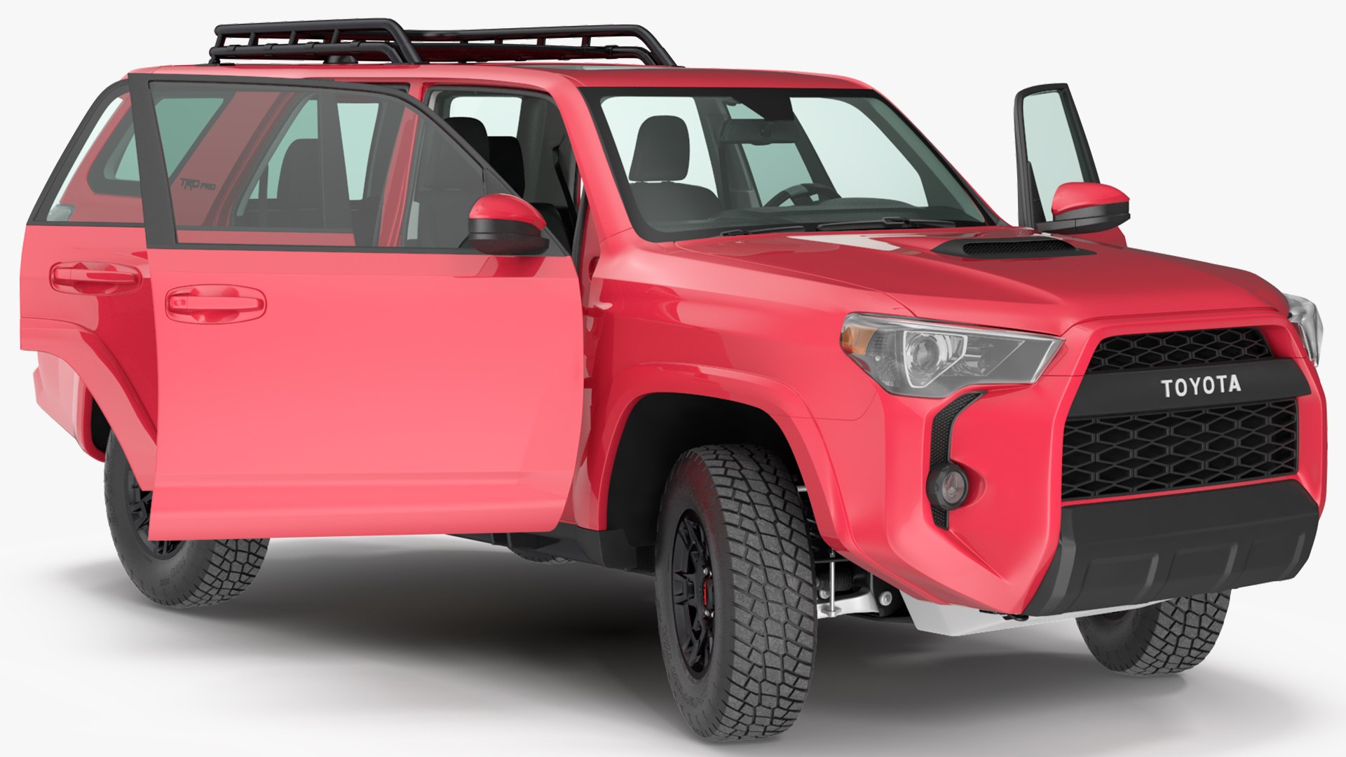 3D Toyota 4Runner TRD Pro Red Metallic 2021 Rigged - TurboSquid 1714190