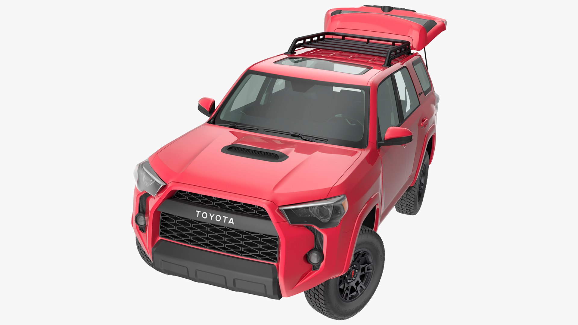 3D Toyota 4Runner TRD Pro Red Metallic 2021 Rigged - TurboSquid 1714190