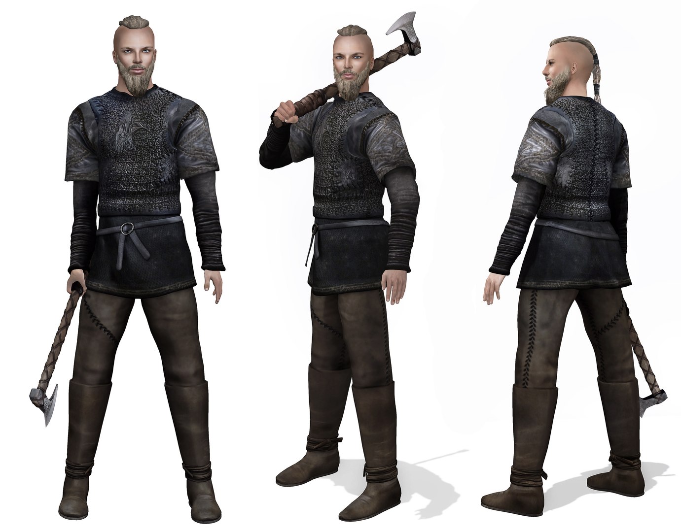 Ragnar Full Viking Outfit 3D Model - TurboSquid 1745600