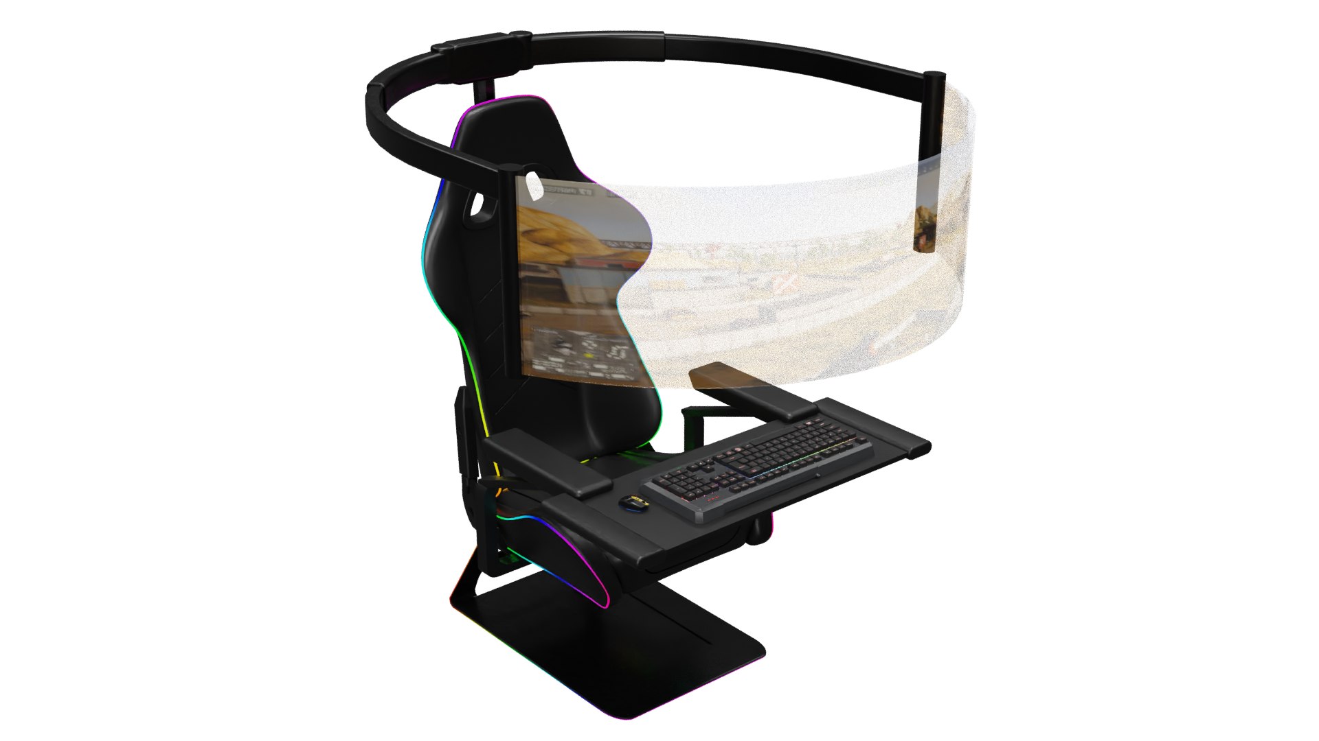 modelo 3d Next generation gaming chair concept - TurboSquid 2032299
