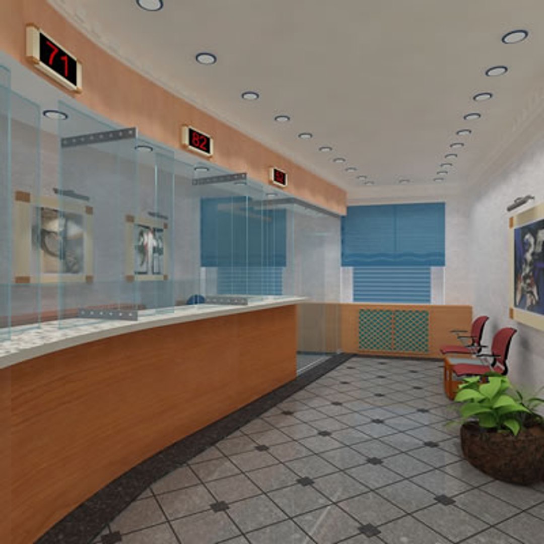 Dwg Bank Lounge Interior