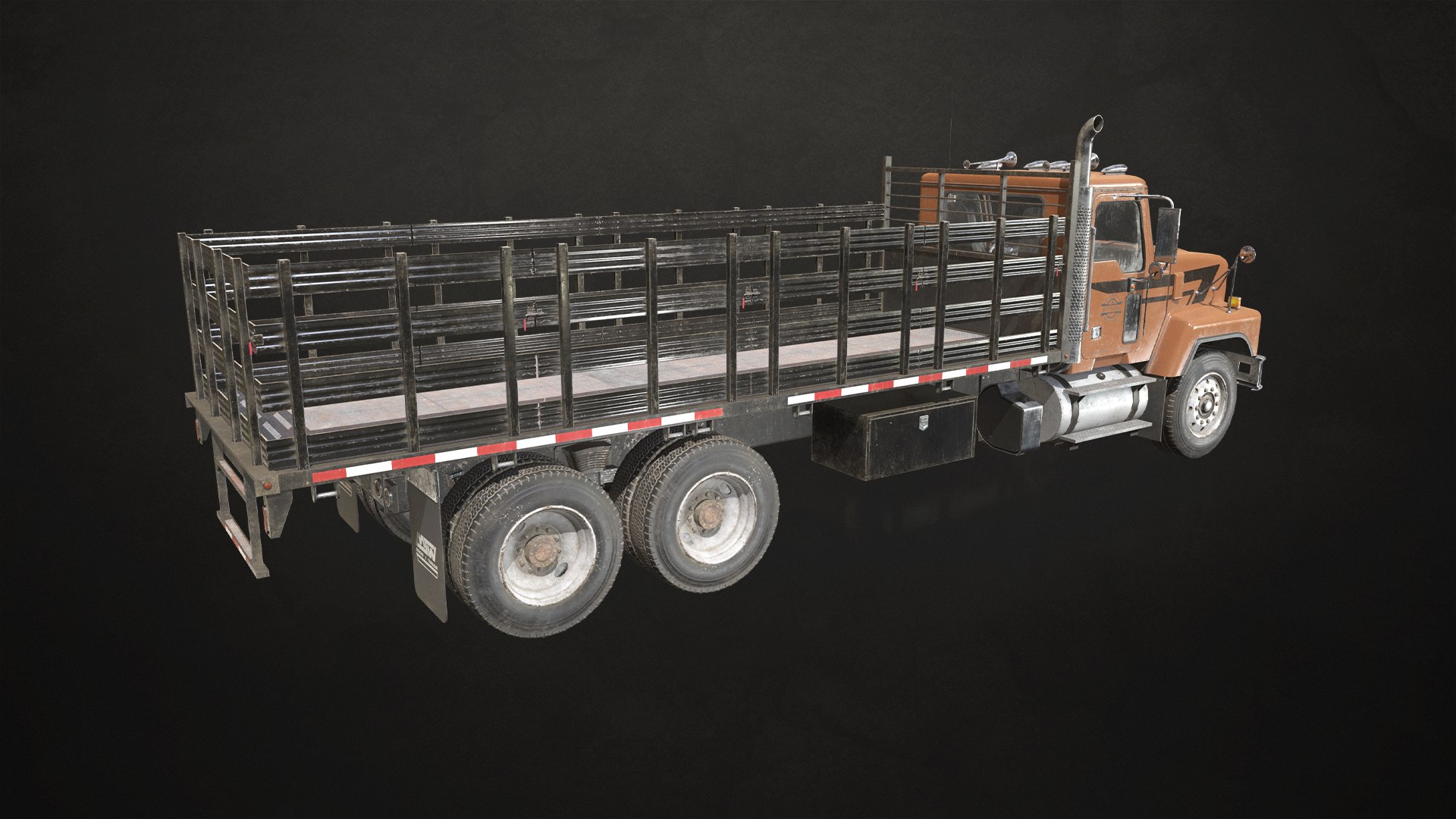 3D Classic Flatbed Truck - Low Poly - TurboSquid 2014724