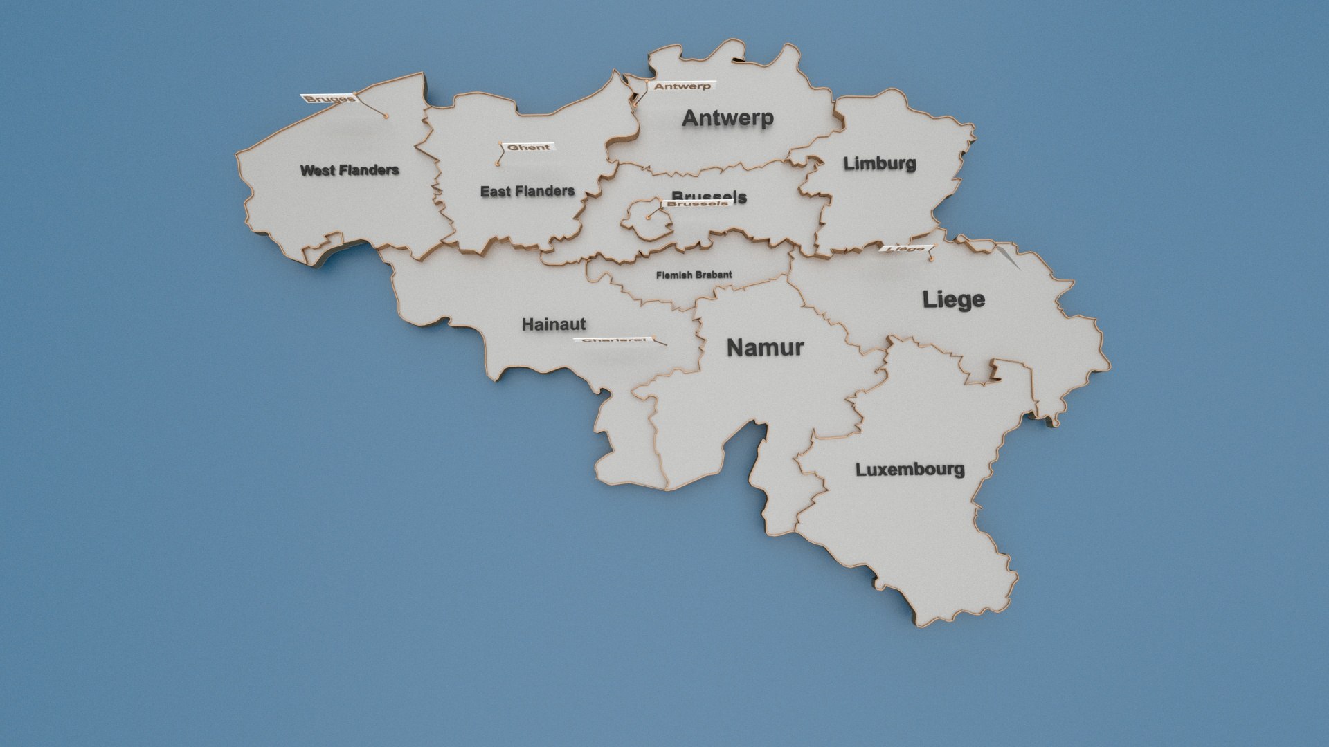 3D Belgium Animation Model - TurboSquid 1410508