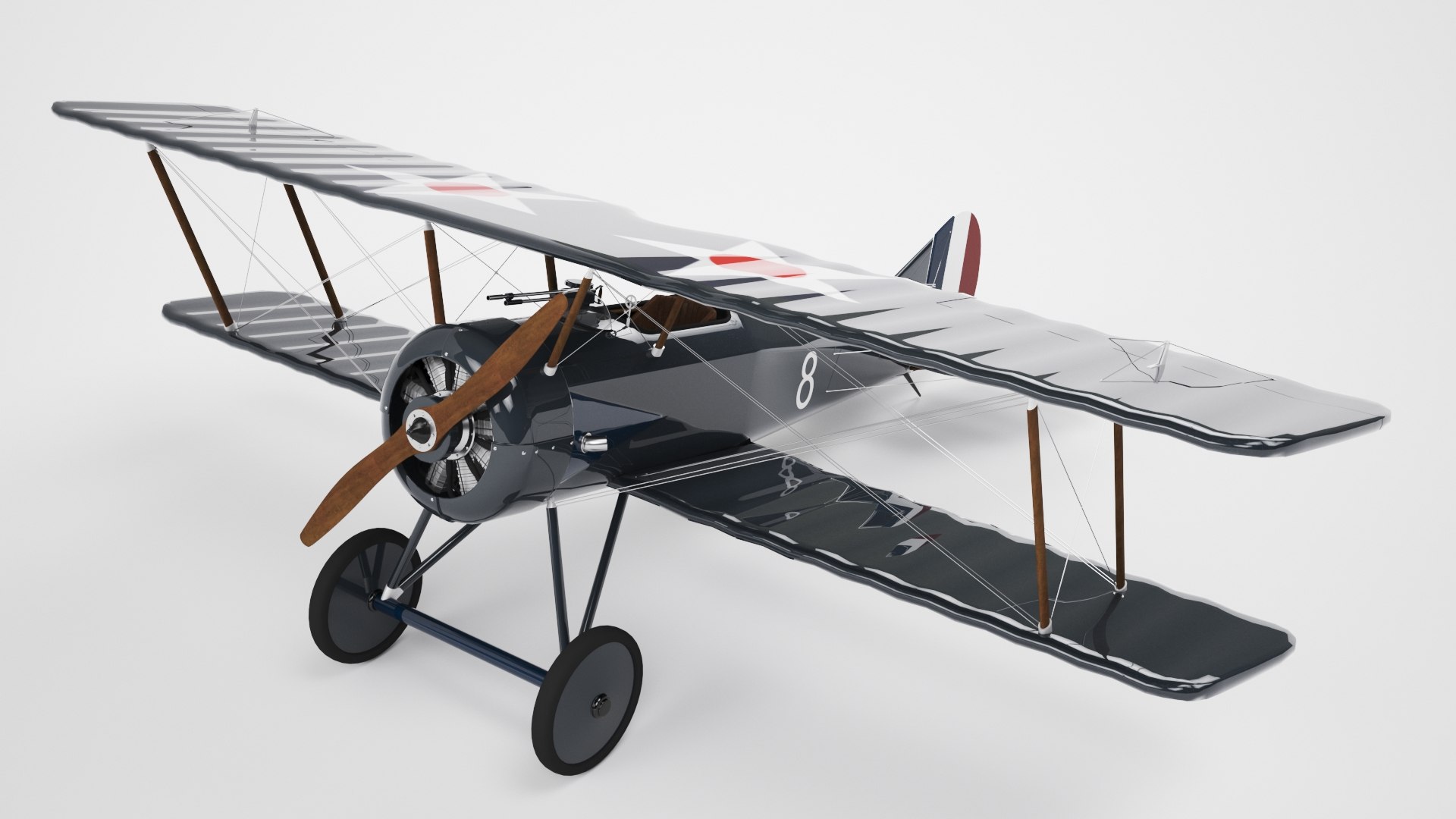Stylized 1917 Thomas Morse Model - TurboSquid 1264846