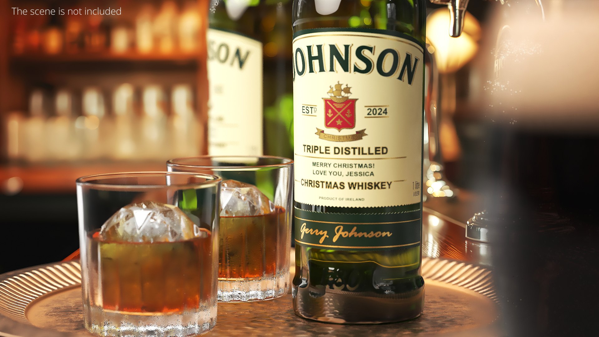 Johnson Triple Distilled Christmas Whiskey 3D Model - TurboSquid 2518378