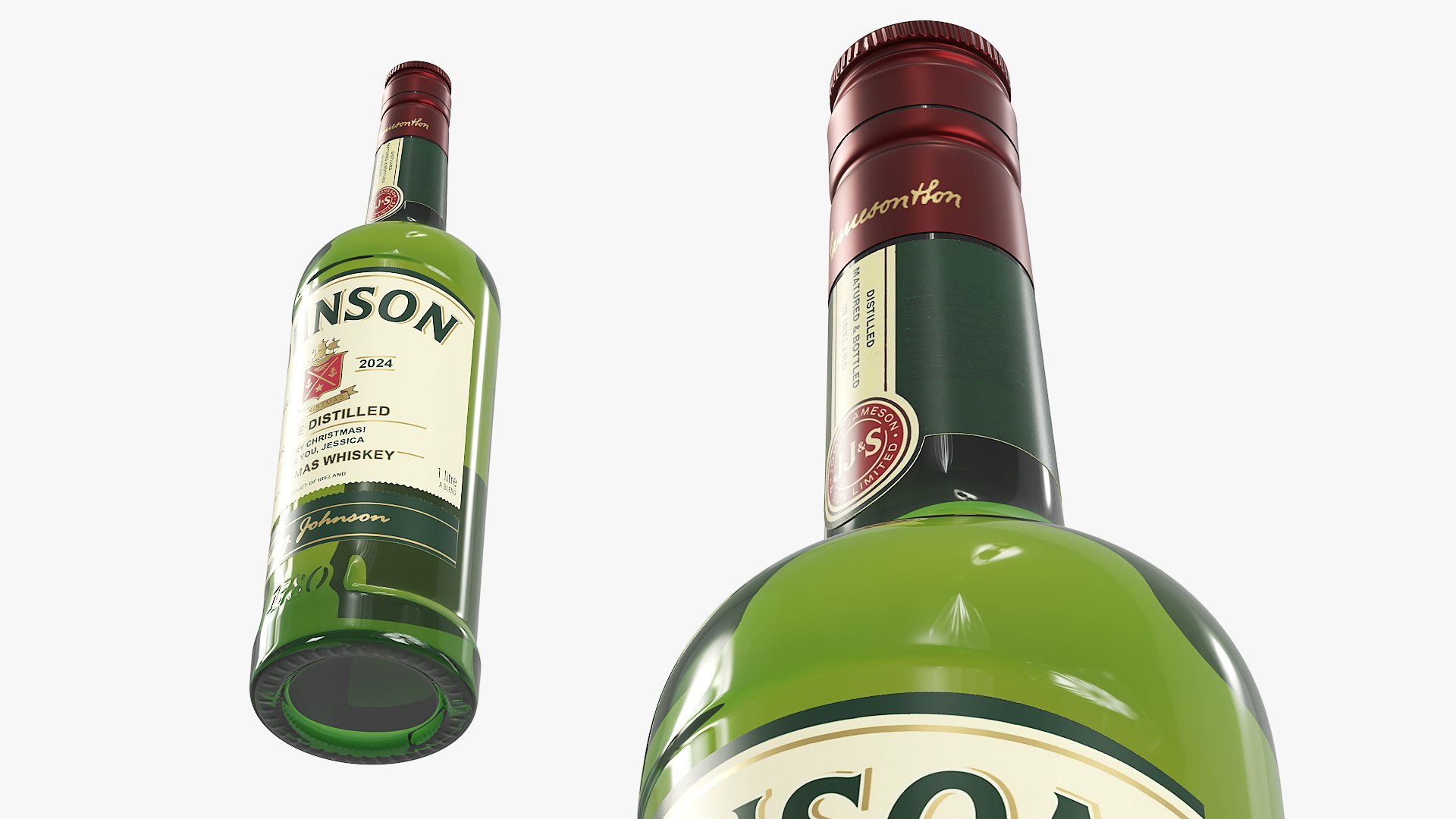 Johnson Triple Distilled Christmas Whiskey 3D Model - TurboSquid 2518378