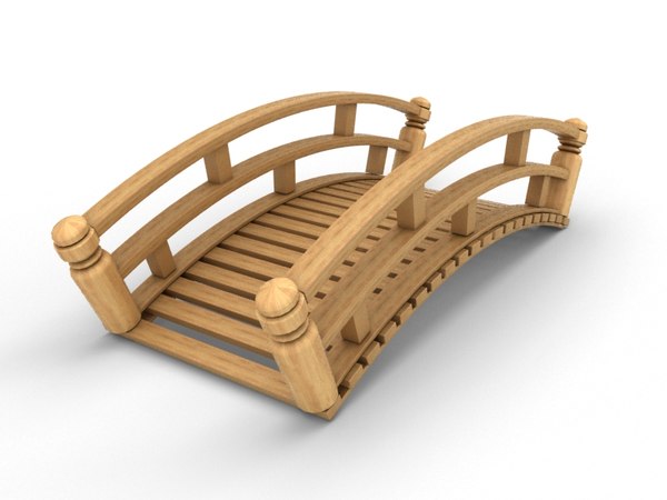 3d garden bridge model