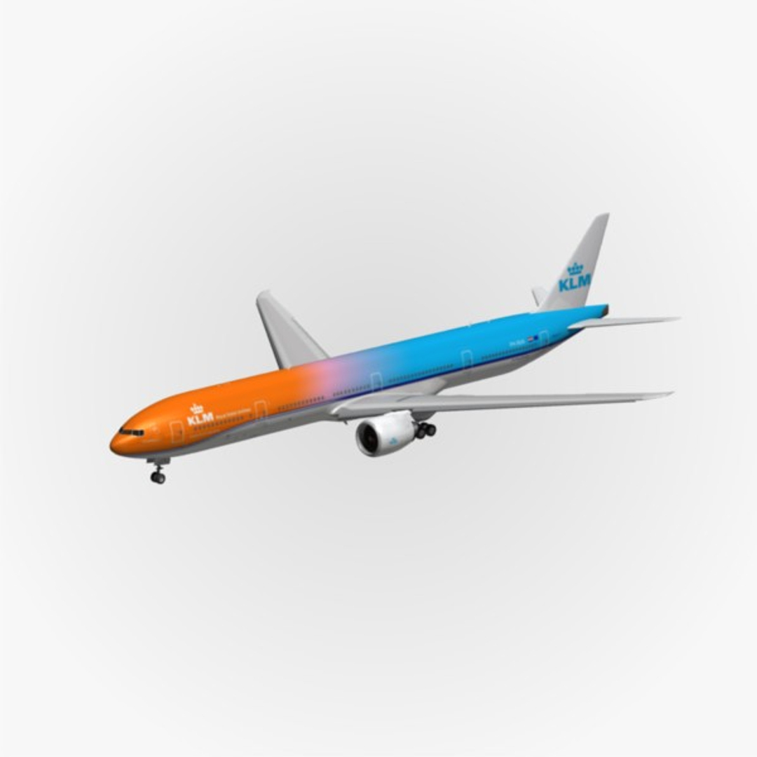 3d boeing klm special livery