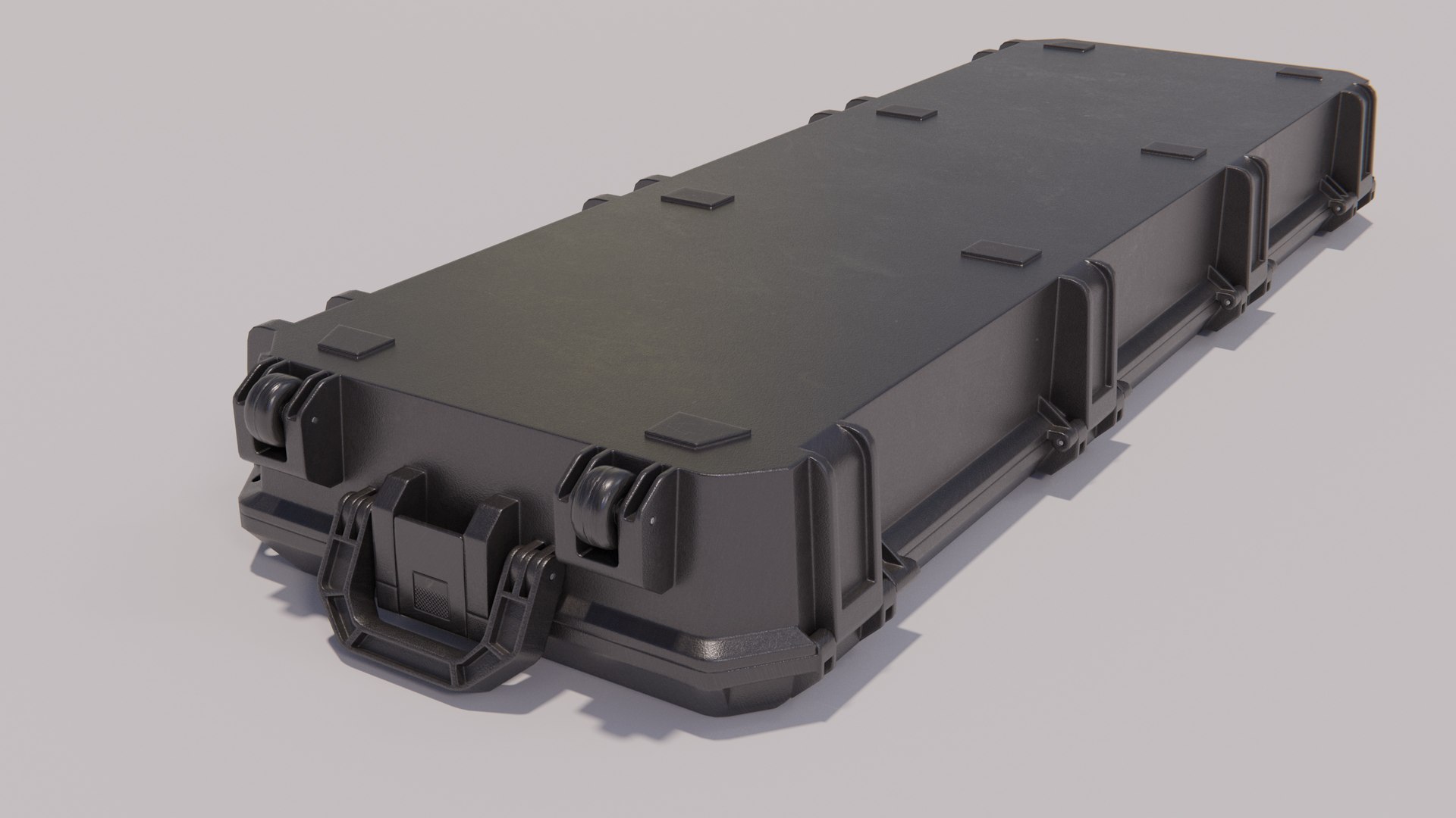 3D Model Double Rifle Long Weapon Case V800 Vault Pelican 3 Colors With ...