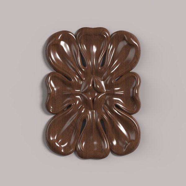 3D carved rosette cnc model - TurboSquid 1336125