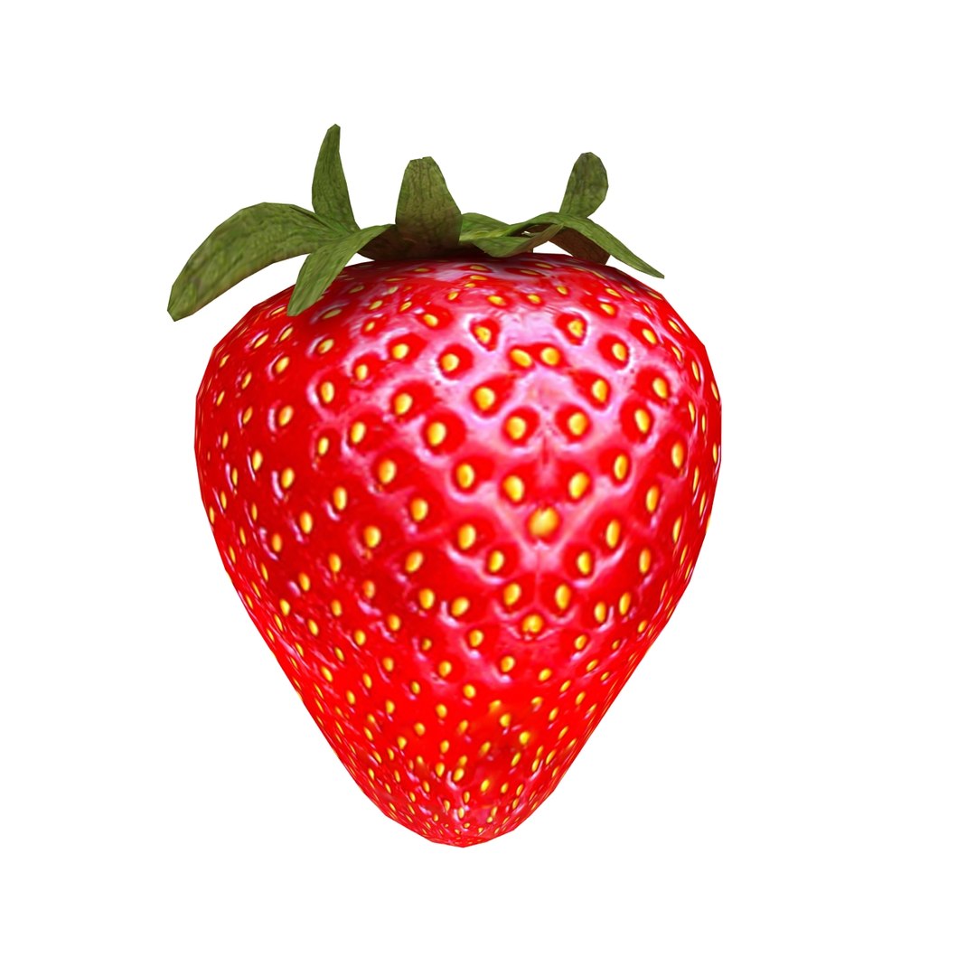 3ds Max Strawberry Fruit Fresh