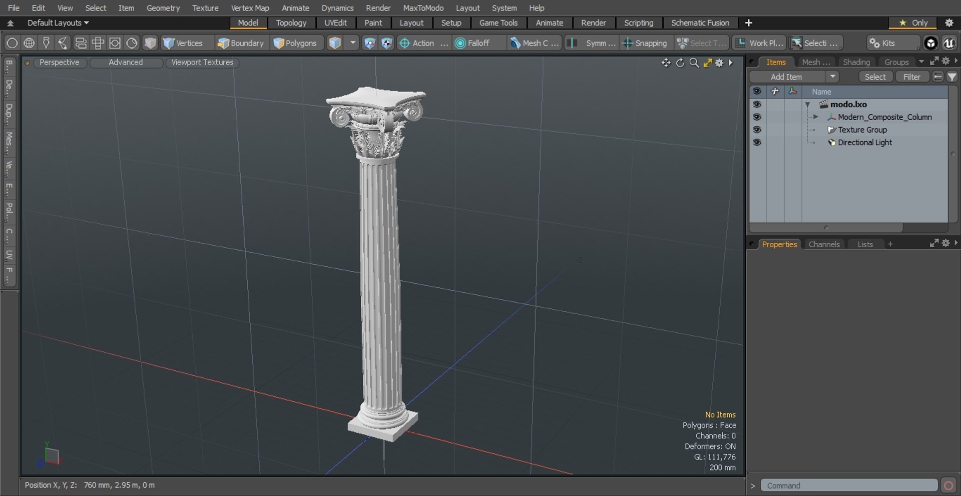 3D model Modern Composite Column - TurboSquid 2140989