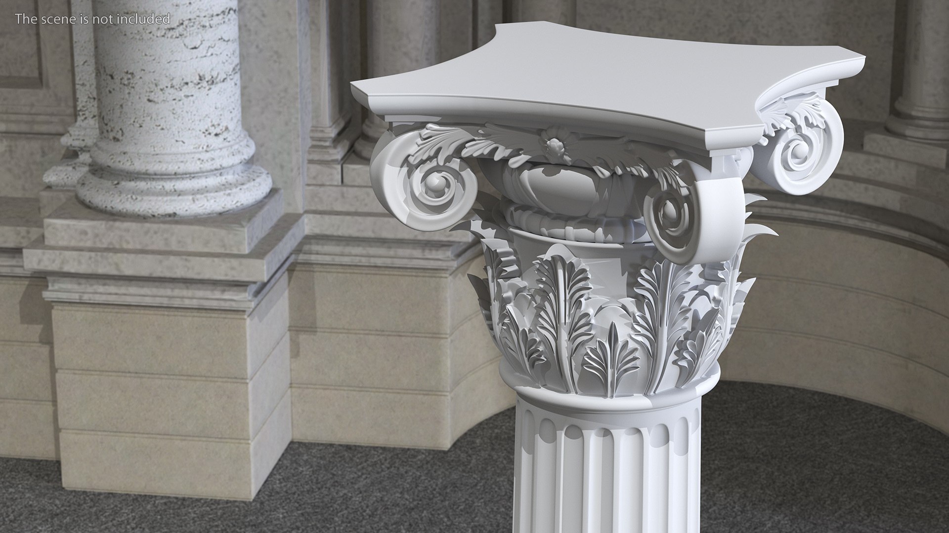 3D Model Modern Composite Column - TurboSquid 2140989