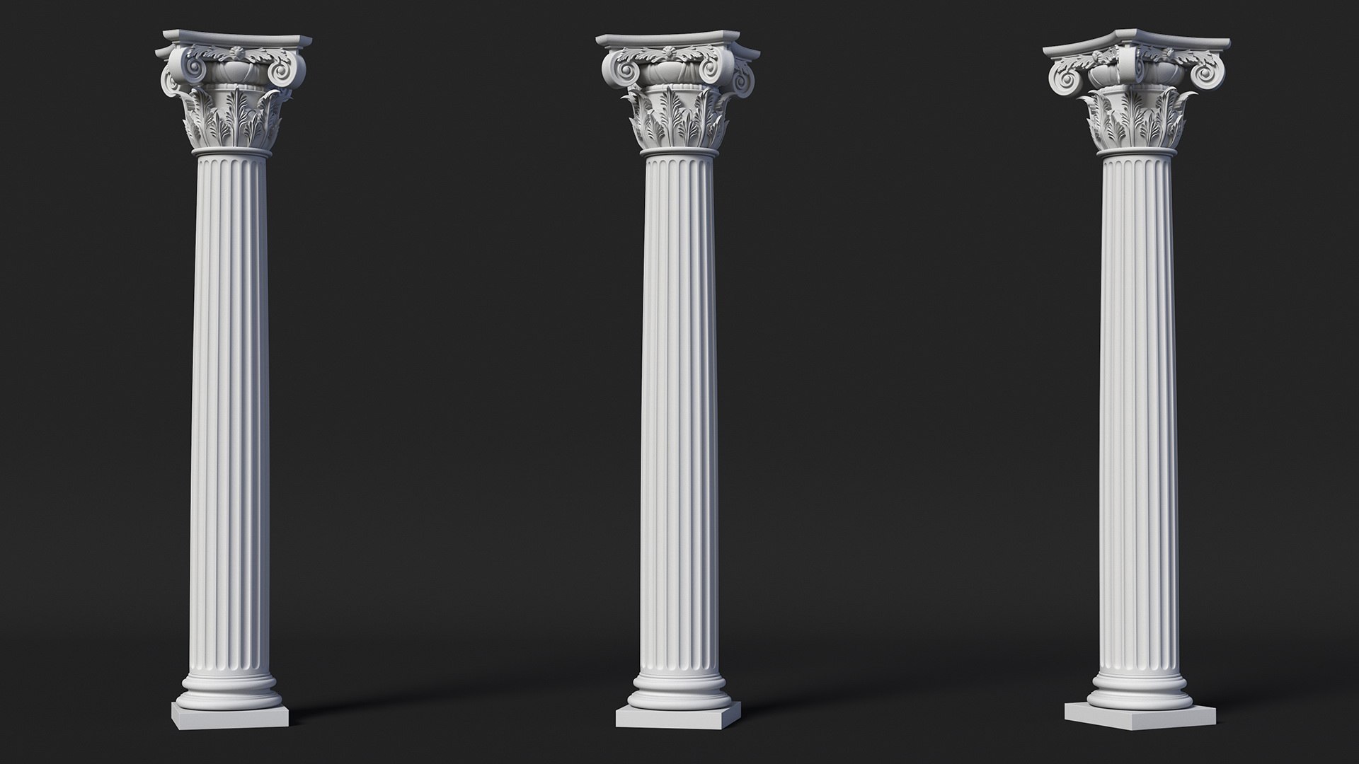 3D Model Modern Composite Column - TurboSquid 2140989