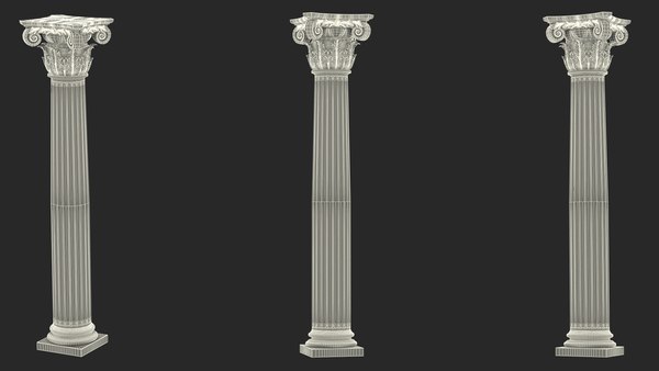 modelo 3d Columna compuesta moderna - TurboSquid 2140989